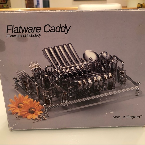 Kitchen | Oneida Silversmiths Flatware Silverware Caddy Wm A Rogers ...